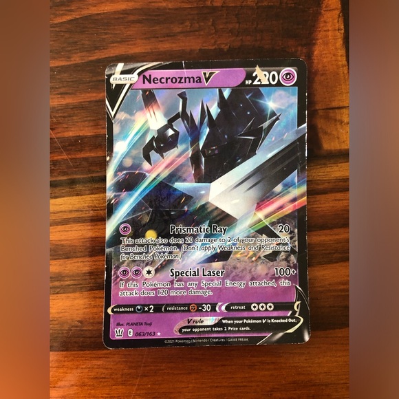 Pokemon | Toys | Holographic Necrozma V Pokmon Card | Poshmark